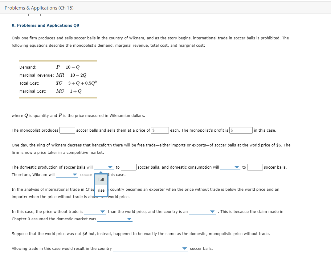 Solved Problems & Applications (Ch 15) 1 9. Problems and | Chegg.com