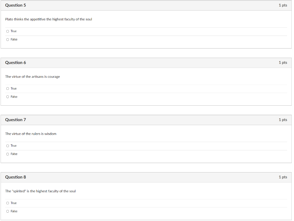 Plato thinks the appetitive the highest faculty of | Chegg.com