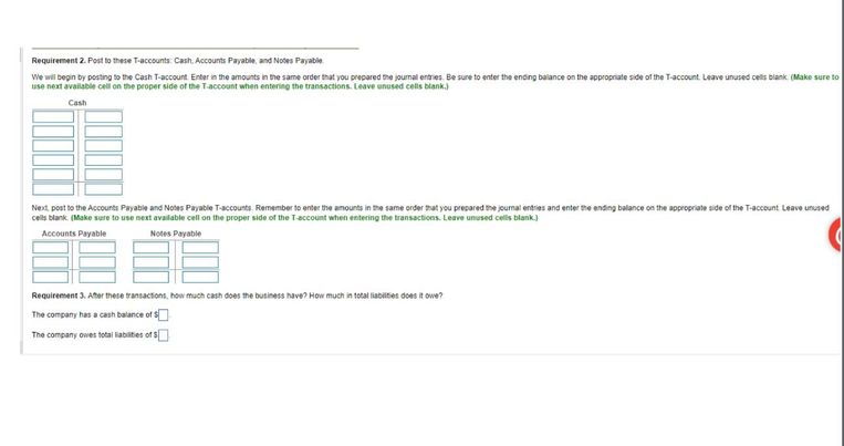 Solved Answer requirement 1, 2, and 3 | Chegg.com