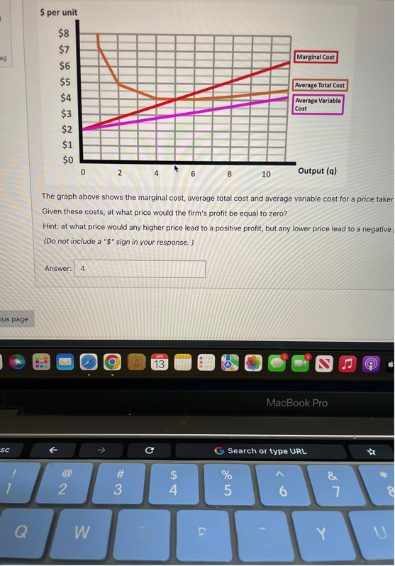 Solved $ per unit ag Marginal Cost Average Total Cost $8 $7 | Chegg.com