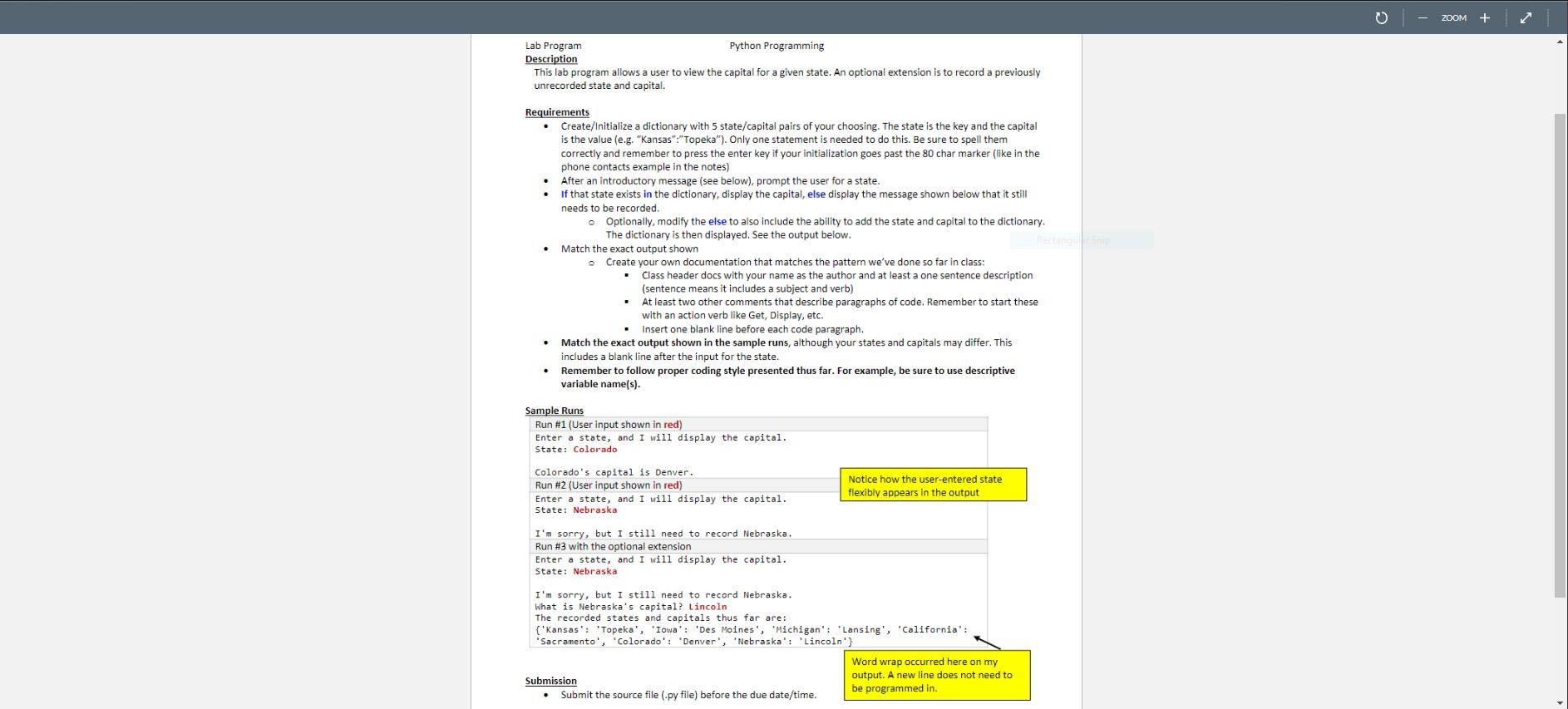 Solved Lab Program Python Programming Description This lab | Chegg.com
