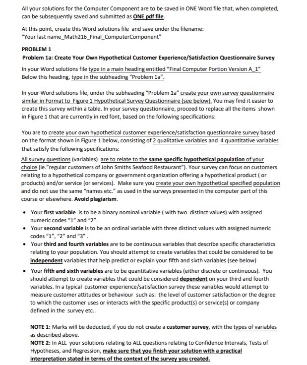 Solved All your solutions for the Computer Component are to | Chegg.com