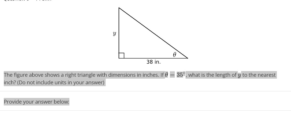 Solved The figure above shows a right triangle with | Chegg.com