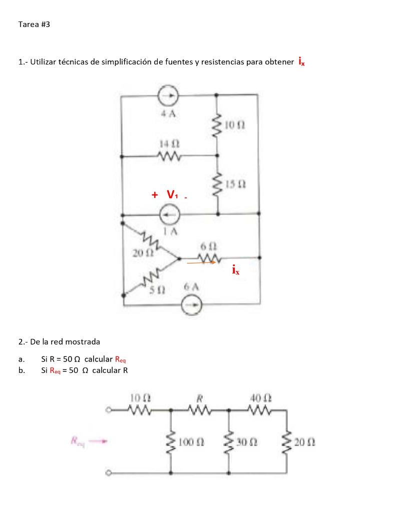 Solved 1.- Use source and resistor simplification techniques | Chegg.com