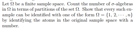 Let S be a finite sample space. Count the number of | Chegg.com