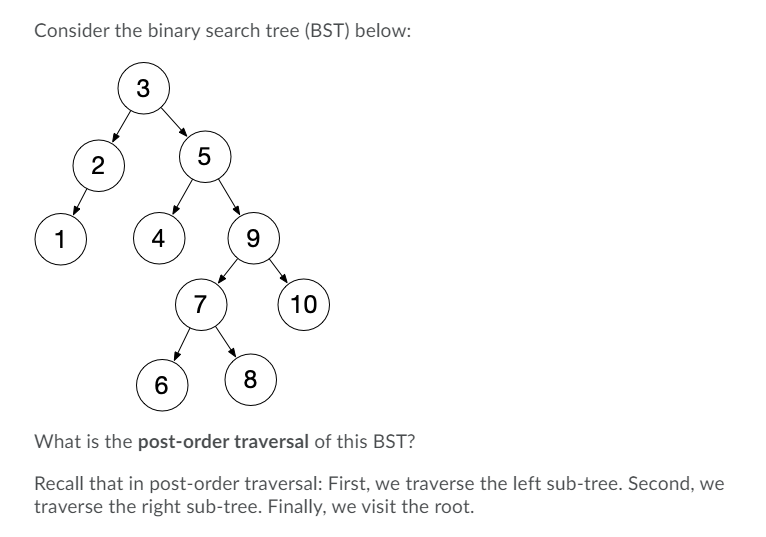 Solved Consider the binary search tree (BST) below: 3 2 5 1 | Chegg.com