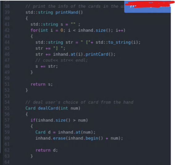 Solved In file included from Hand.cpp:7: Hand.h: In member | Chegg.com