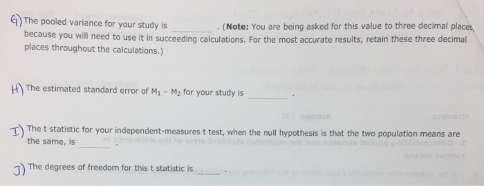 Solved 3. Differentiating pooled variance and the estimated | Chegg.com