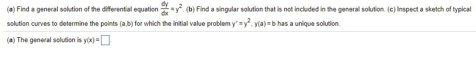 Solved dx (a) Find a general solution of the differential | Chegg.com