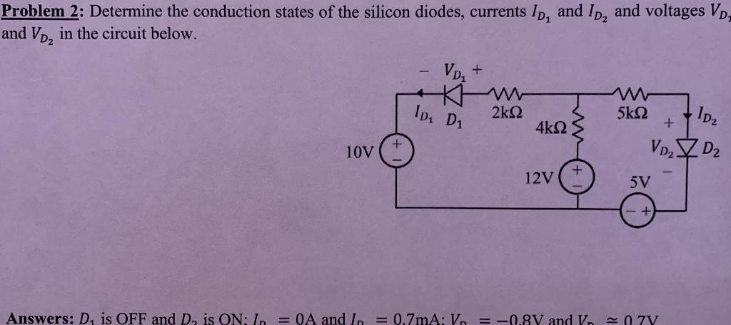 Solved Determine the conduction states of the silicon | Chegg.com
