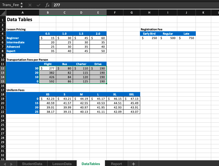 Solved In Cell E8 Use An Index Function To Retrieve The 9056