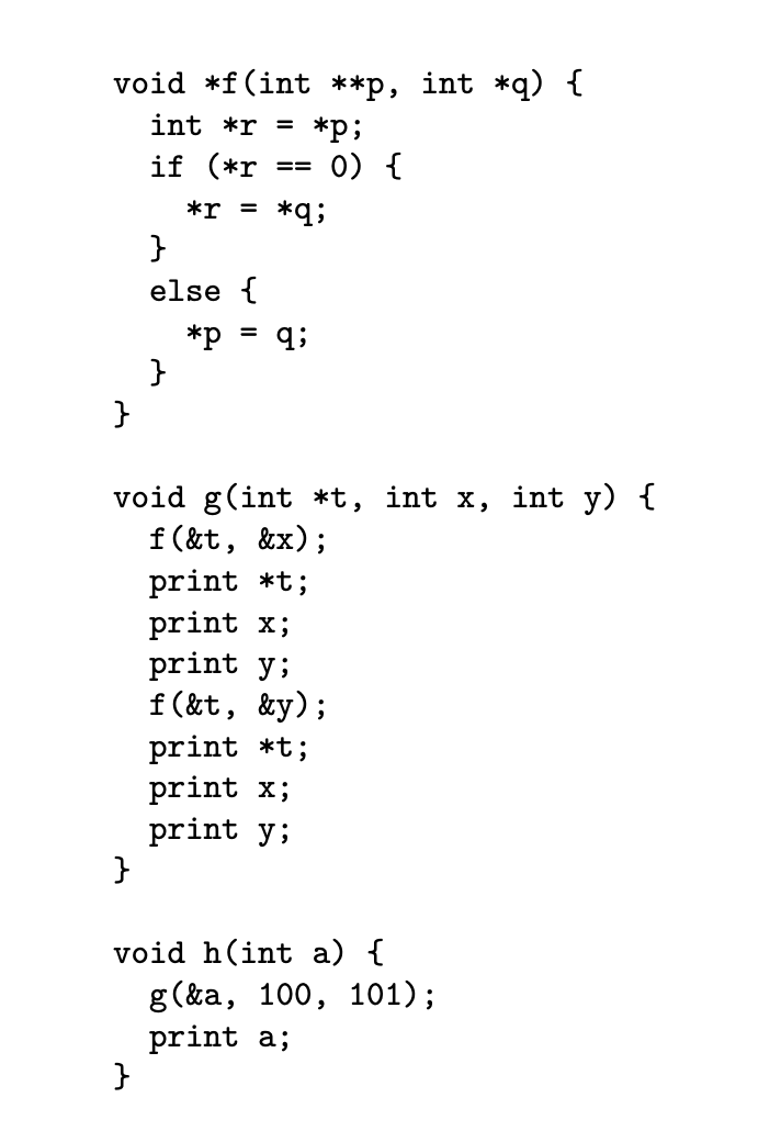Solved Consider the following MicroC code: What will be | Chegg.com