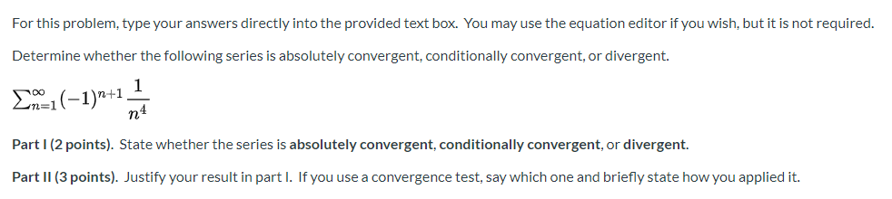 Solved For this problem, type your answers directly into the | Chegg.com