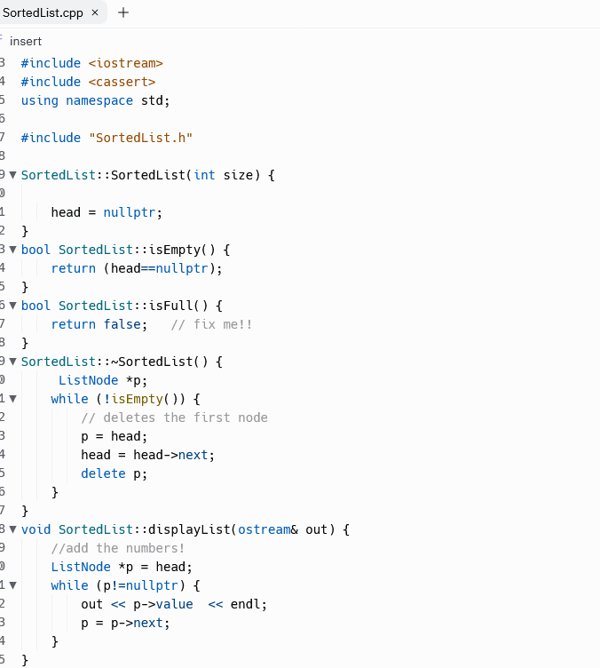 Solved Implement a program that simulates a class wait list | Chegg.com