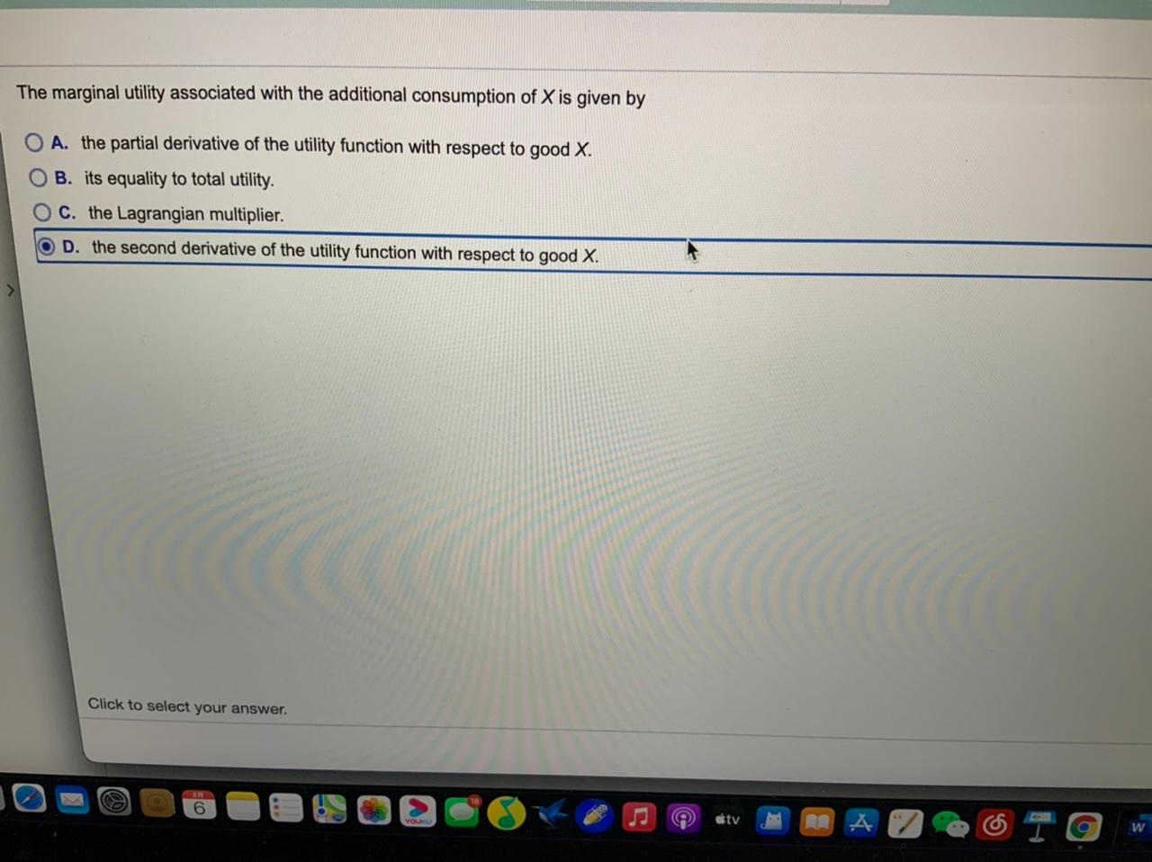 Solved The marginal utility associated with the additional | Chegg.com
