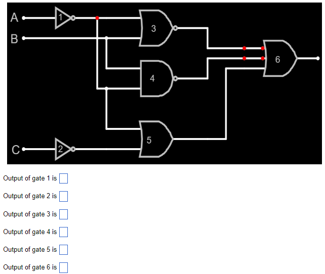 Solved Output of gate 1 is Output of gate 2 is Output of | Chegg.com