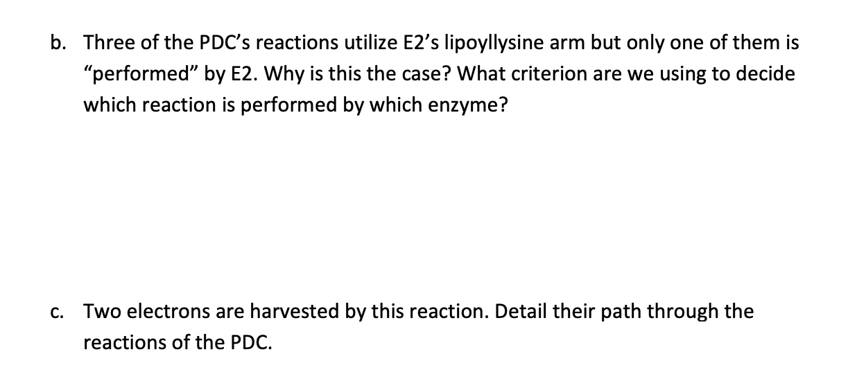 Solved Consider the Pyruvate Dehydrogenase Complex | Chegg.com