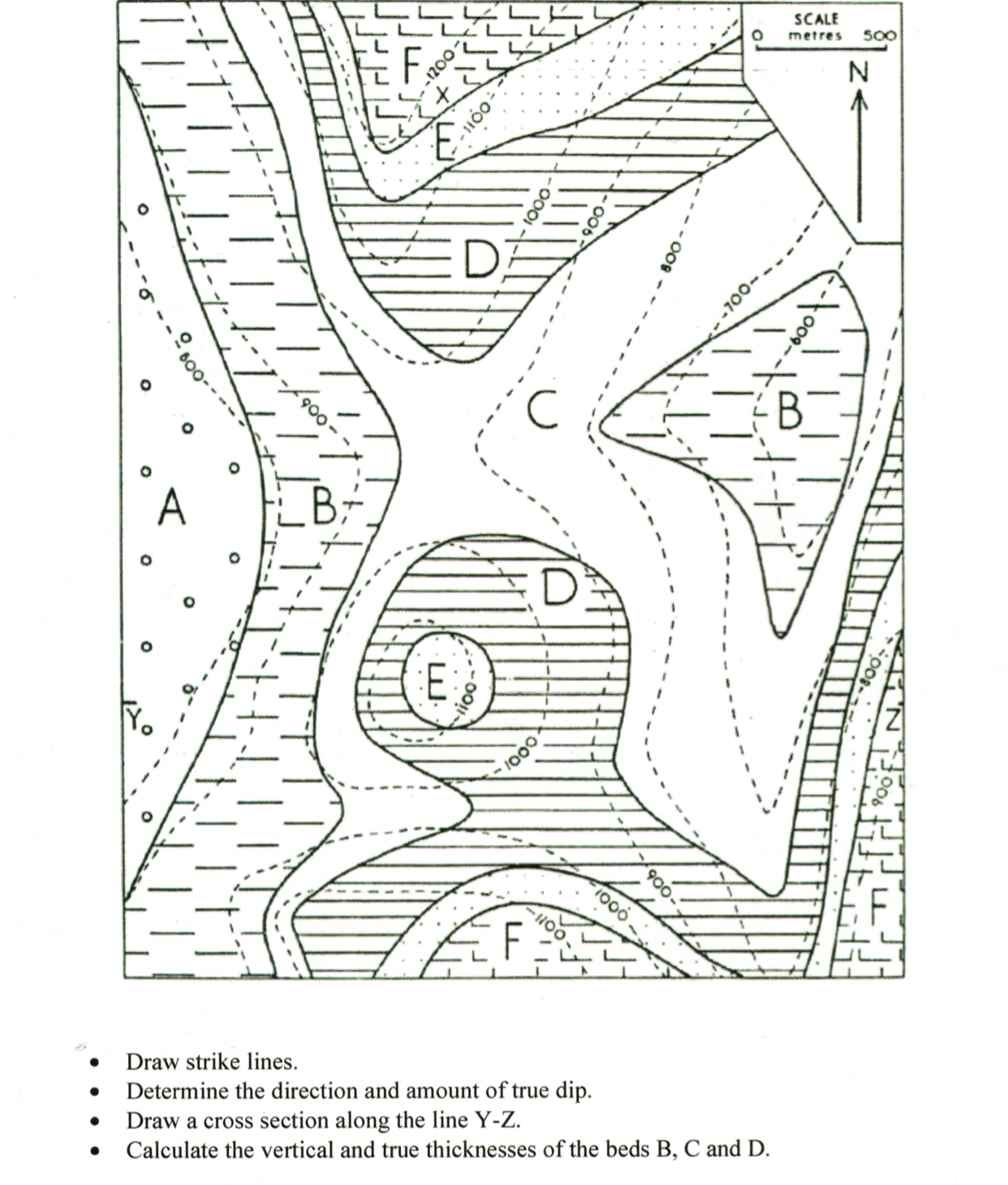 - Draw strike lines. - Determine the direction and | Chegg.com