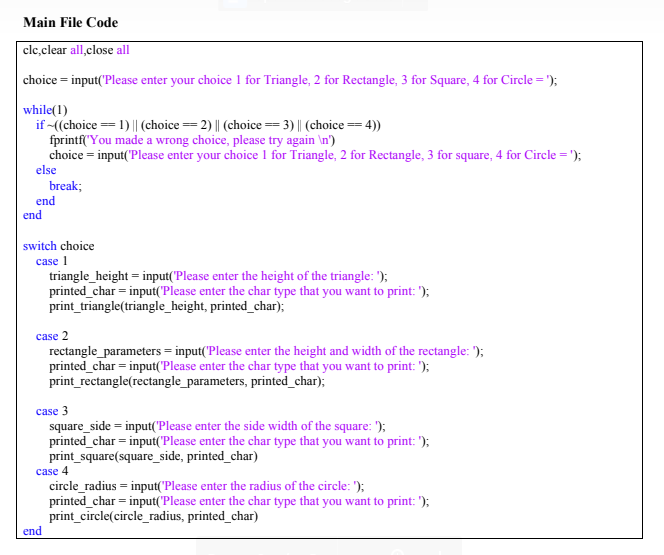 Solved YOU SHOULD USE MATLAB You are asked to write | Chegg.com