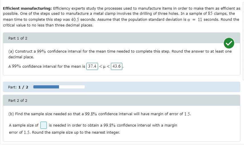 Solved Efficient manufacturing: Efficiency experts study the | Chegg.com