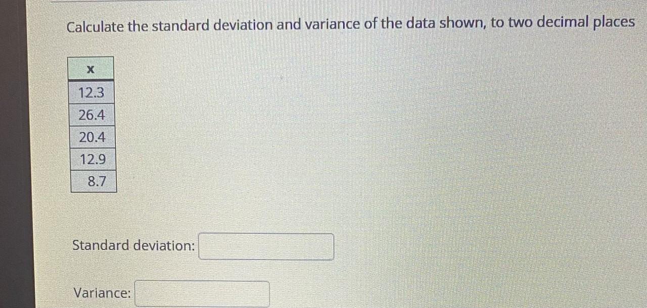 Solved What Is The Arithmetic Mean Of This Data Set Mean Chegg