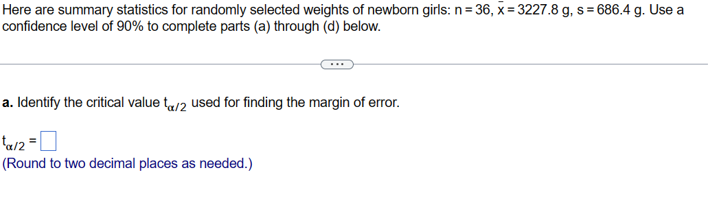 Solved Here are summary statistics for randomly selected | Chegg.com