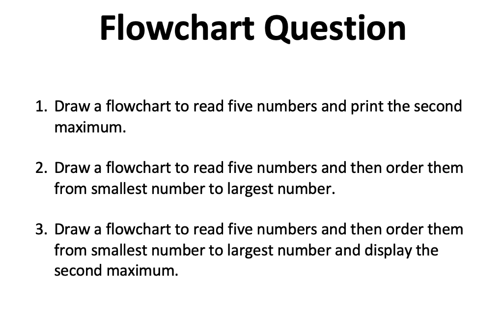 Solved Flowchart Question 1. Draw a flowchart to read five | Chegg.com