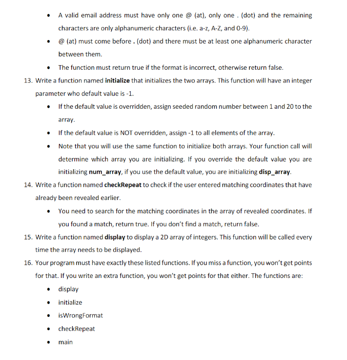 Solved 1. Declare two global integer constants for rows and | Chegg.com