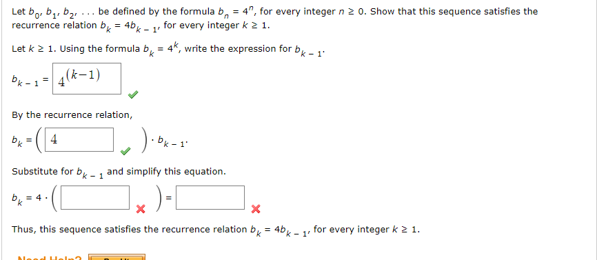 Solved Let b0′,b1,b2′… be defined by the formula bn=4n, for | Chegg.com