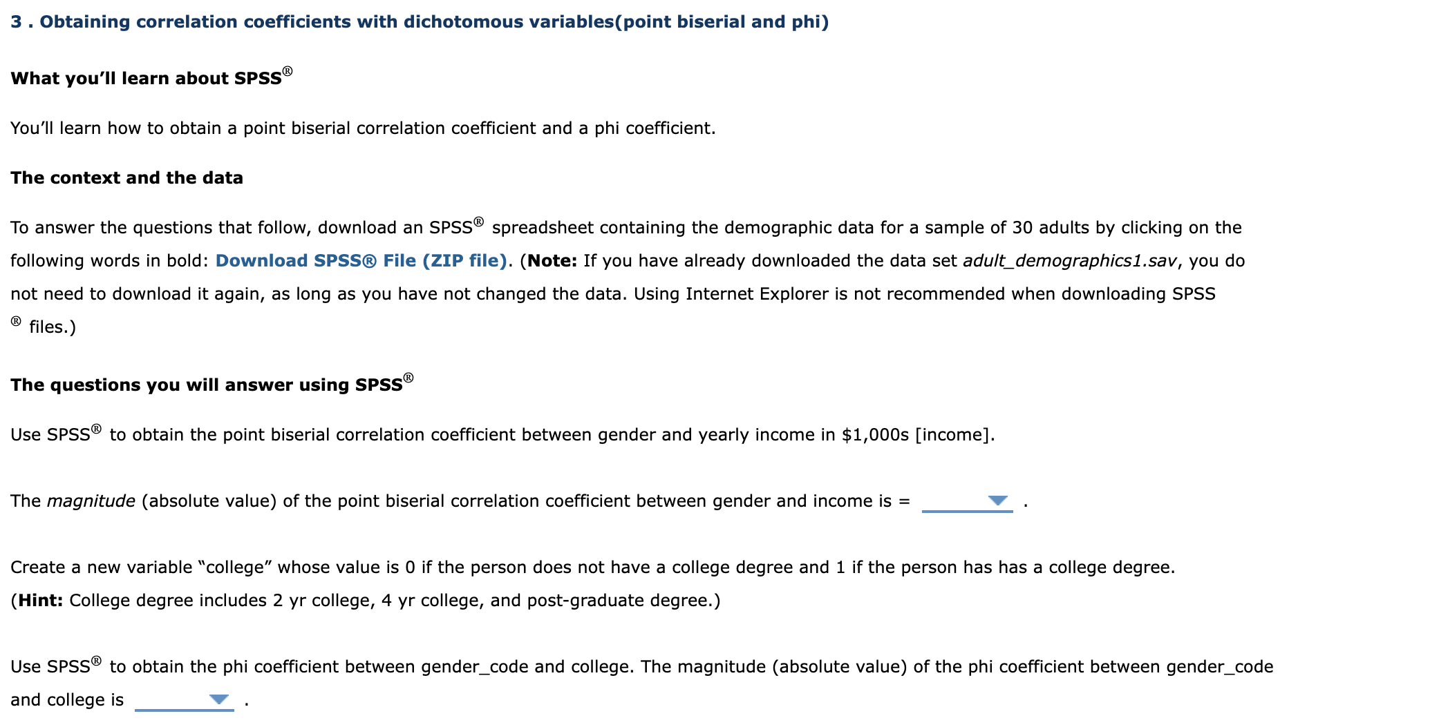 3. Obtaining correlation coefficients with | Chegg.com