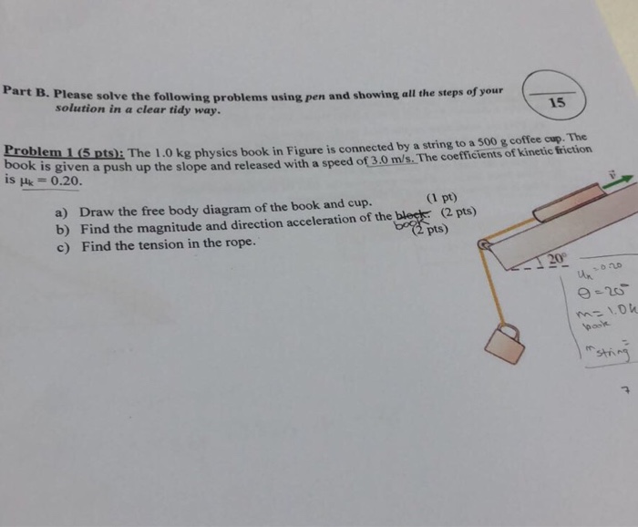 Solved art B. Please solve the following problems using pen | Chegg.com