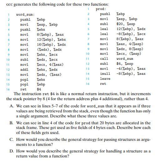 Solved 3.64 For this exercise, we will examine the code | Chegg.com