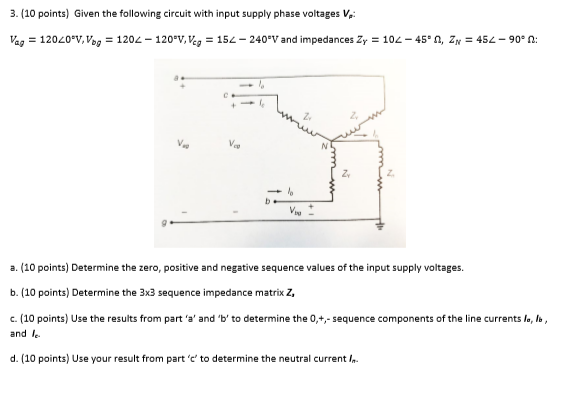 Solved 3. (10 points) Given the following circuit with input | Chegg.com