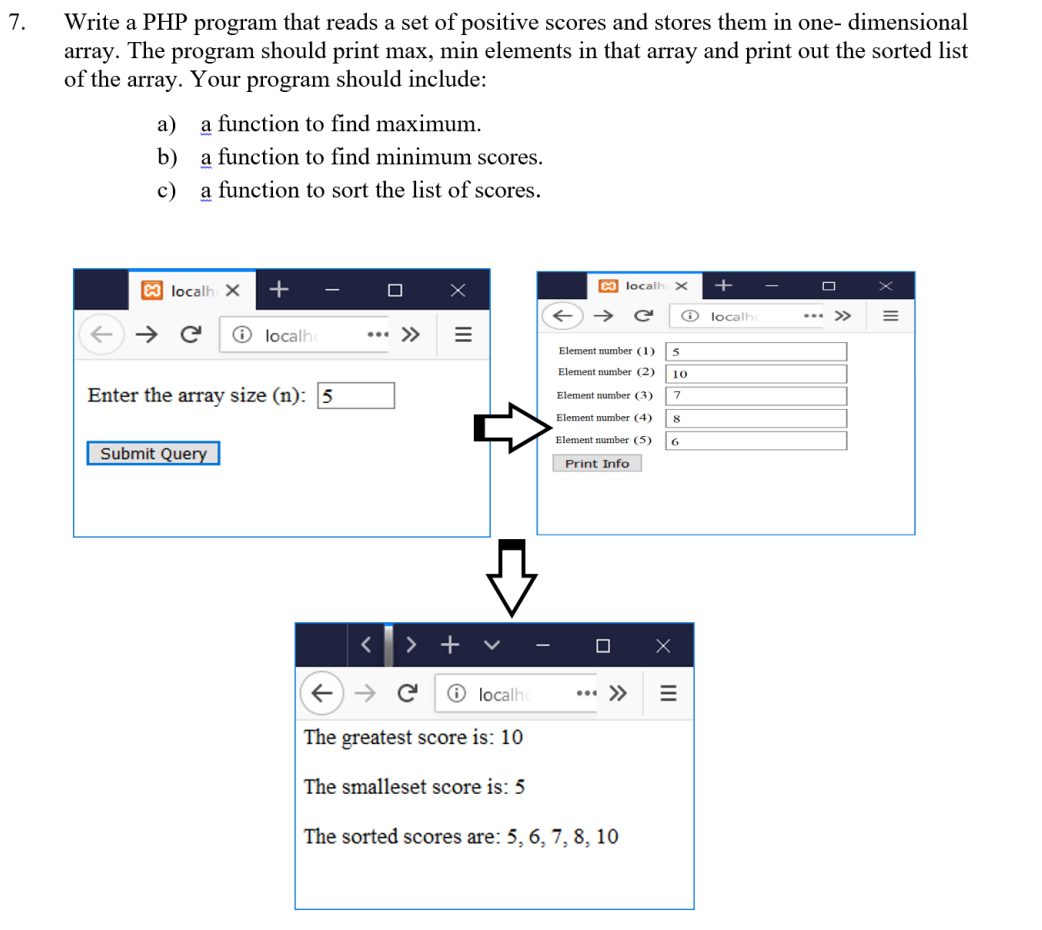 Solved Write a PHP program that reads a set of positive | Chegg.com