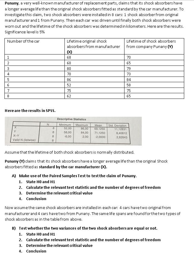 Punany, a very well-known manuf acturer of | Chegg.com