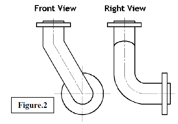 Solved Draw a formal Sloped Section for the part in Fig.2, | Chegg.com