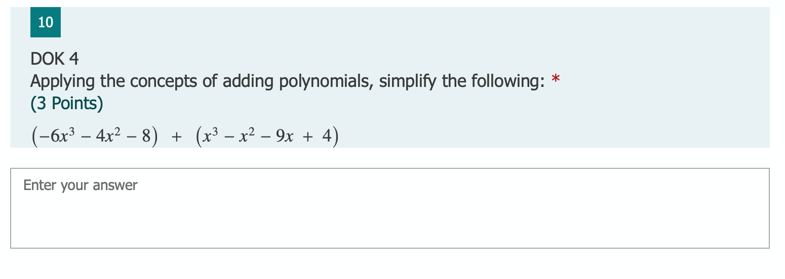 Solved 11 DOK 4 Applying the concepts of long and/or | Chegg.com