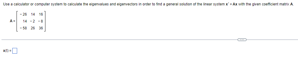 Solved Use a calculator or computer system to calculate the | Chegg.com