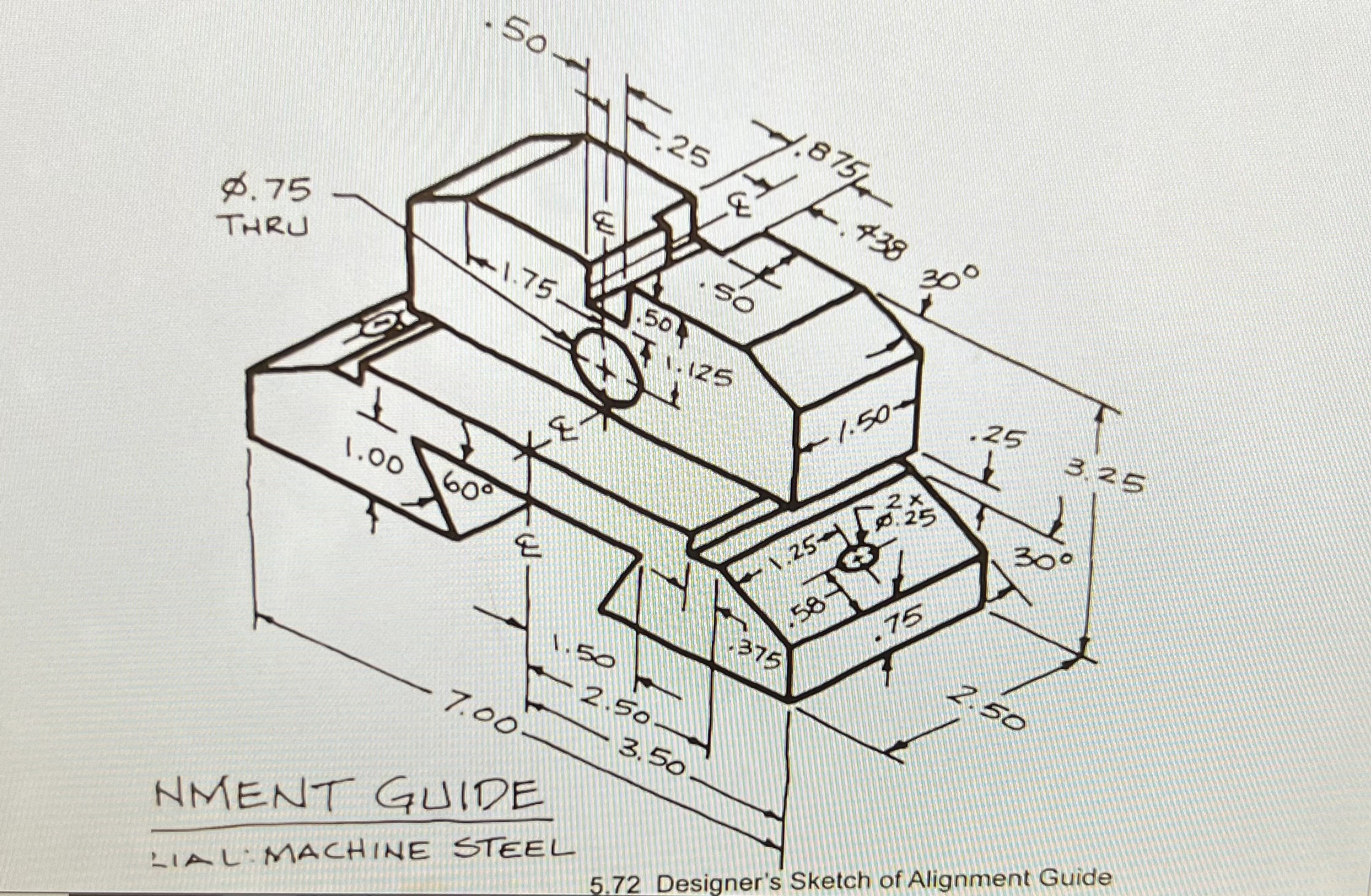 Solved Make a 2D drawing of the top, front, and right side | Chegg.com
