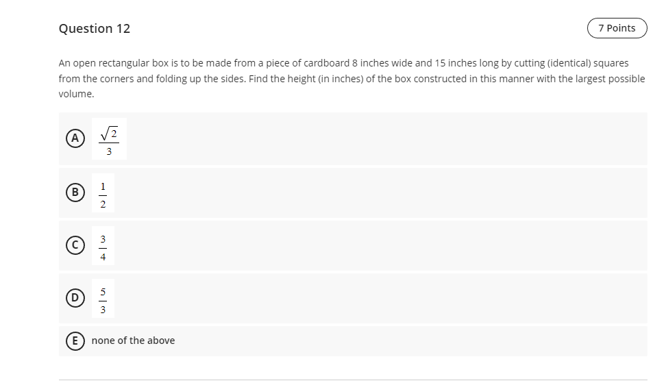 Solved An open rectangular box is to be made from a piece of | Chegg.com