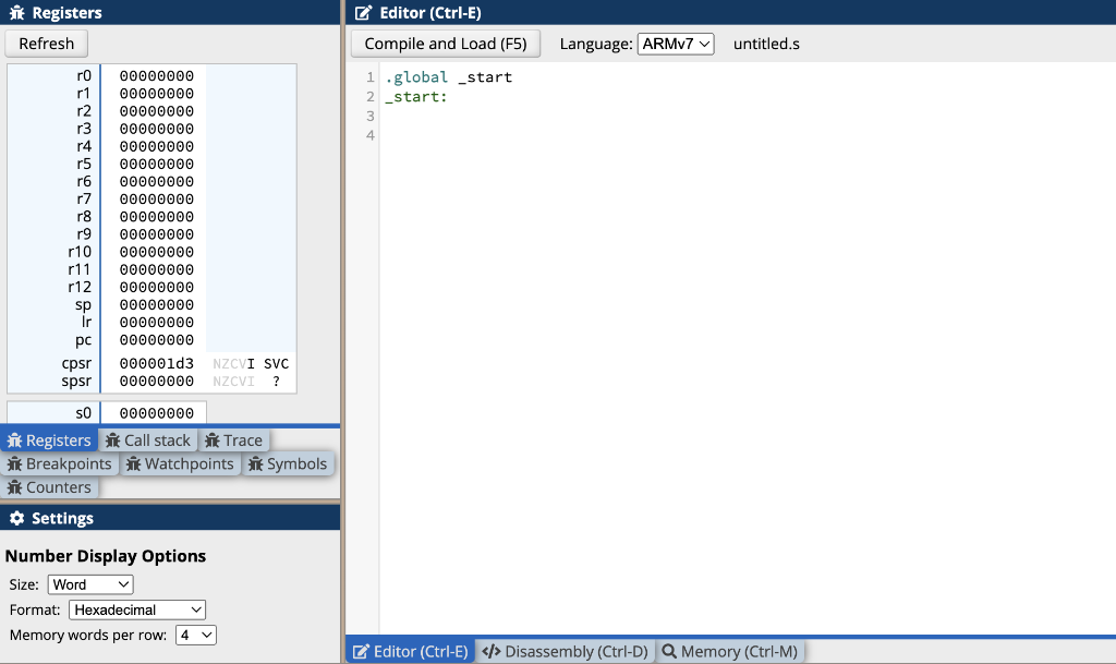 Solved Example : .global _start @ Provide program starting | Chegg.com
