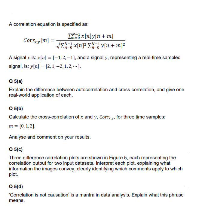 Solved A correlation equation is specified as: | Chegg.com