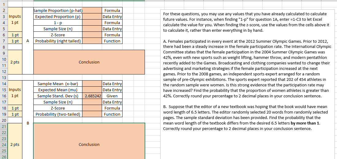 Solved 1 2 3 Inputs 4 1 pt Sample Proportion (p-hat) | Chegg.com