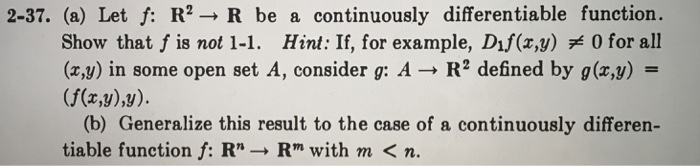 Solved 2-37. (a) Let f: R2-R be a continuously | Chegg.com