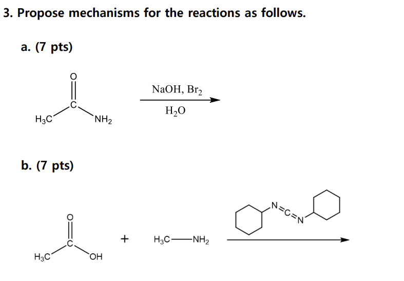 Solved 3. Propose mechanisms for the reactions as follows. | Chegg.com