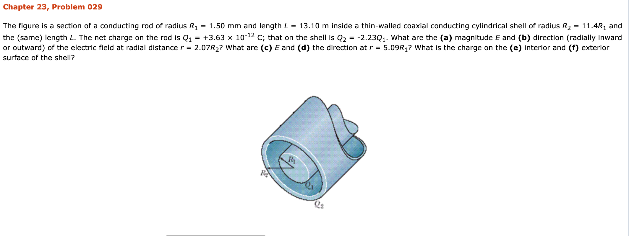 Solved Chapter 23, Problem 029 The figure is a section of a | Chegg.com