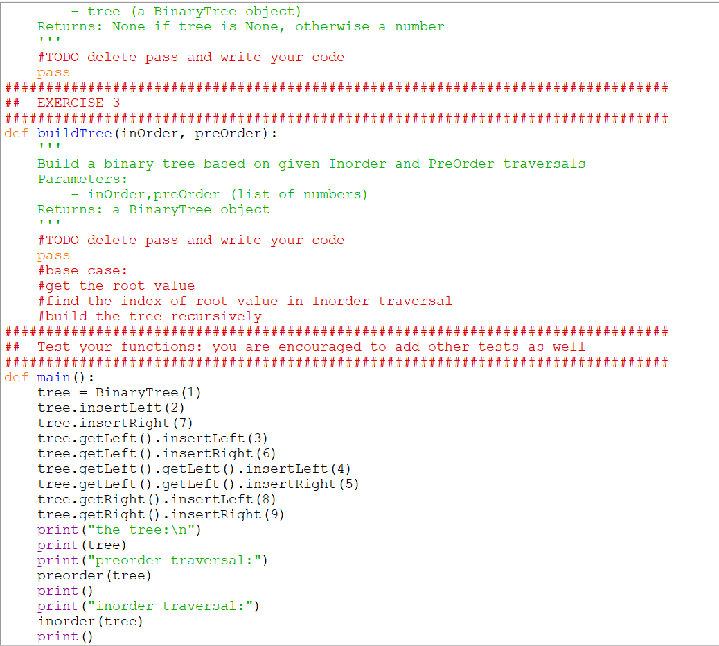 Solved Exercise 1: Binary tree traversals In this exercise, | Chegg.com Solved Exercise 1: Binary tree traversals In this exercise, | Chegg.com