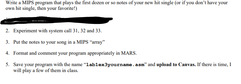 Solved Write a MIPS program that plays the first dozen or so | Chegg.com