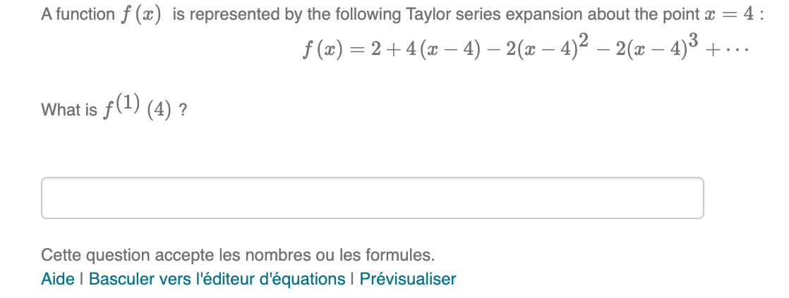 Solved A function f(x) is represented by the following | Chegg.com
