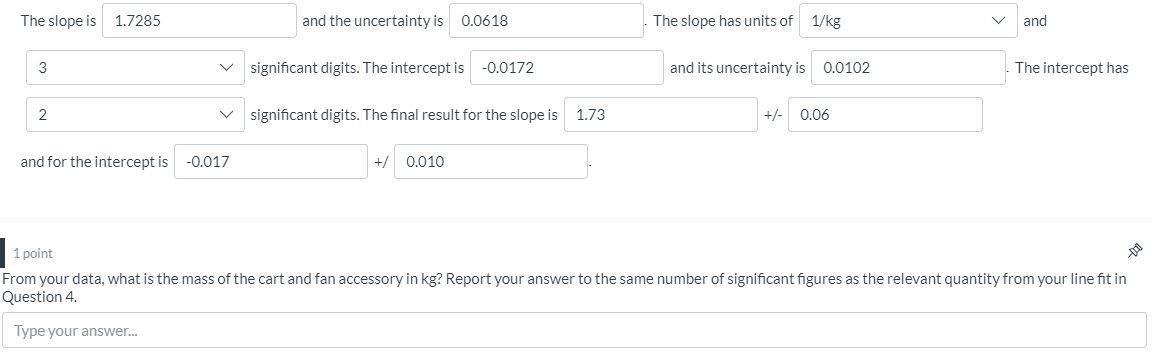 All of the inputted data is correct. I'm looking for | Chegg.com